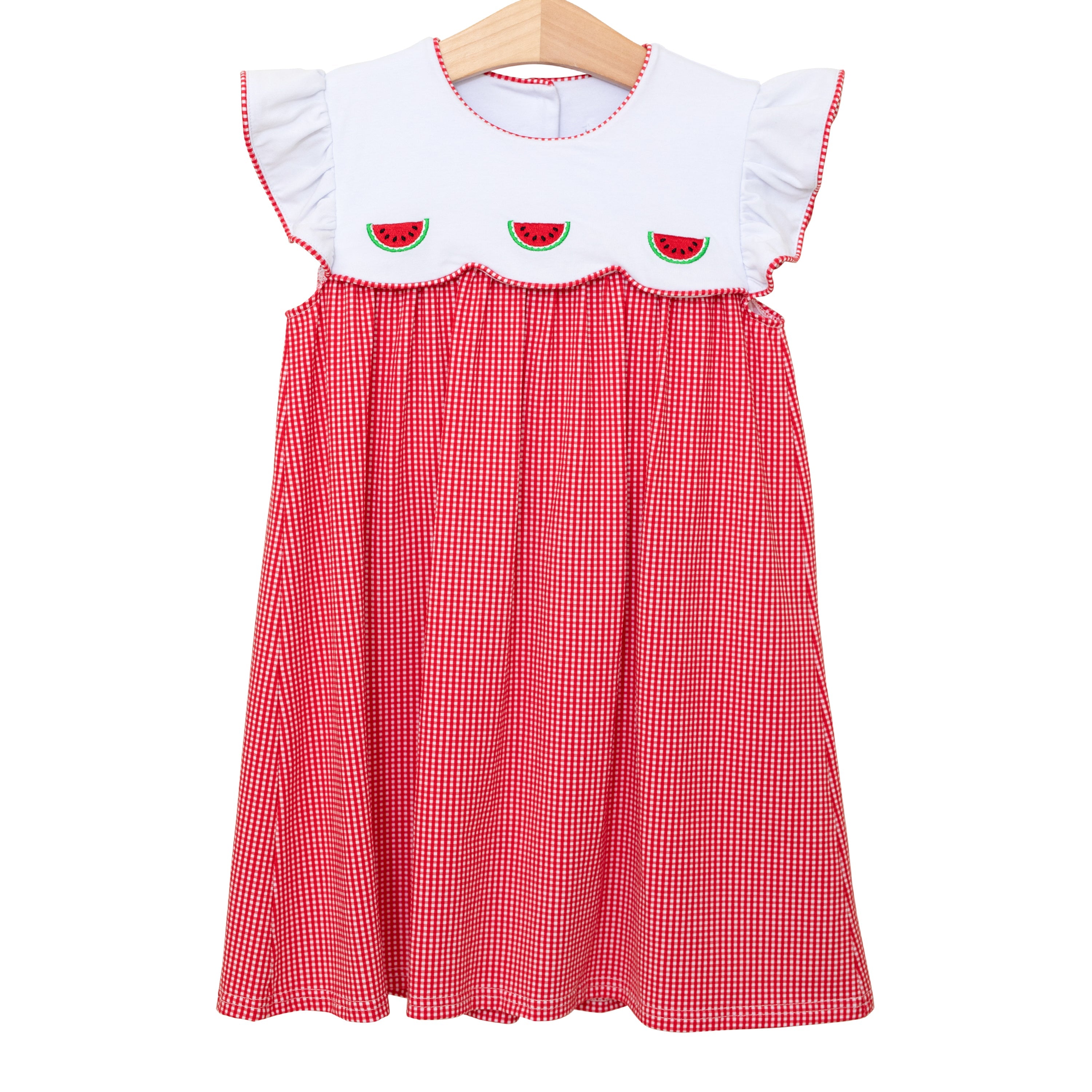 Watermelon Scallop Dress – Hampton James Clothing