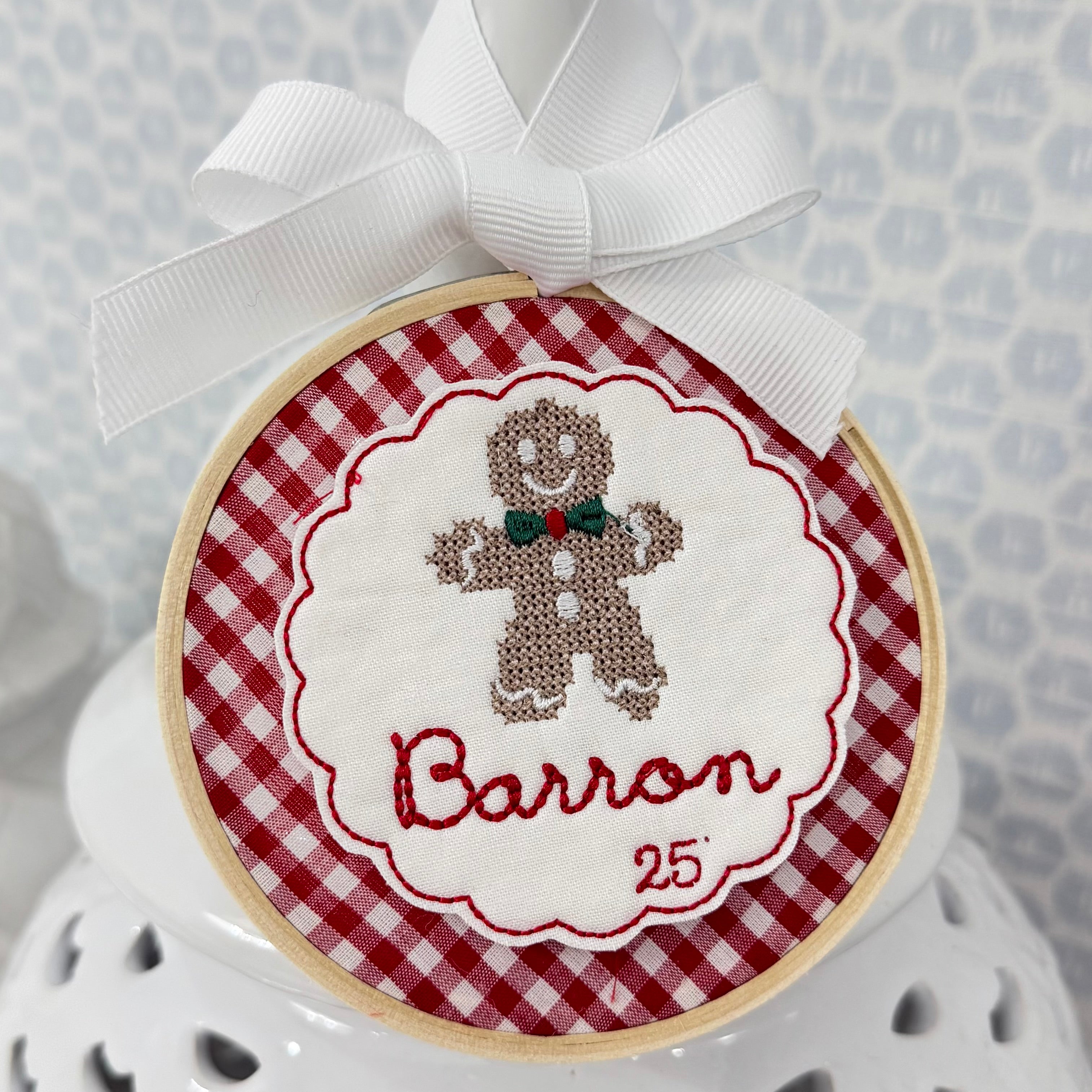 Christmas Gingerbread Boy Cross Stitch Ornament – Hampton James Clothing