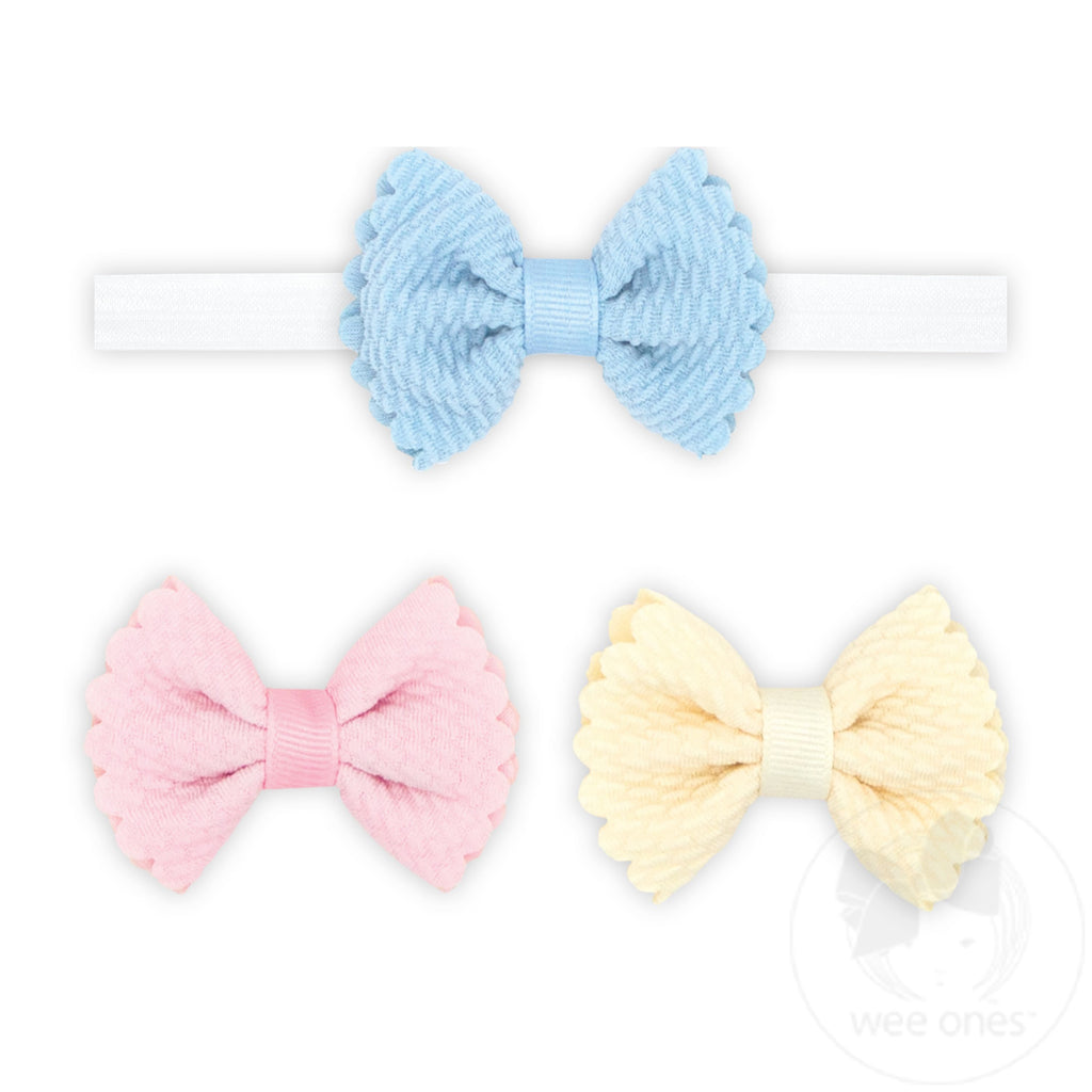 Wee Ones: Three Tiny Soft-Textured Butterfly Hair Bows and Add-a-Bow B ...